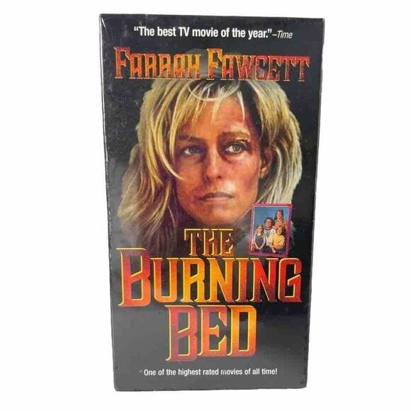Media | The Burning Bed 1985 Farrah Fawcett Vhs Tape | Poshmark